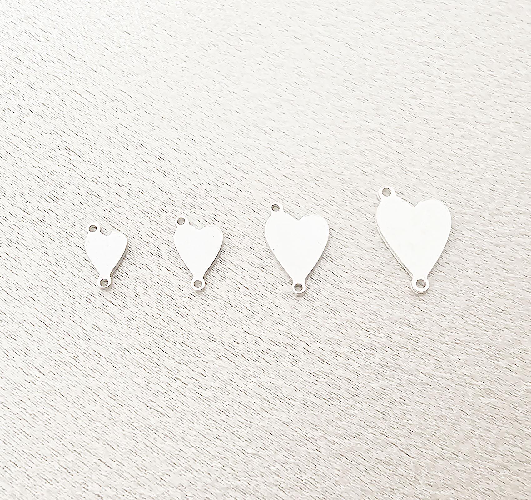 Sideways Heart Connector • 14k Gold Filled, 14k Rose Gold Filled, or ...