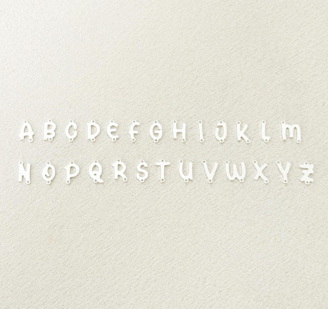 Handwritten Letter Connectors • 14k Gold Filled, 14k Rose Gold Filled ...