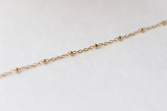Classic Satellite Chain Bracelet // 14k Gold Fill or Sterling | Etsy