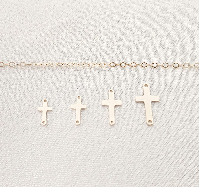 Cross Connector • 14k Gold Filled, 14k Rose Gold Filled, Sterling ...