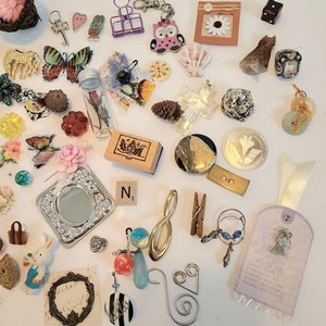 Crow Confetti Grab Bag, Magpie Candy, Found Object Jewelry, Vulture ...