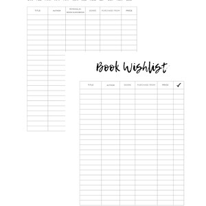 Printable Bookish Sheets | Reading Planner Journal | Book Club Review ...