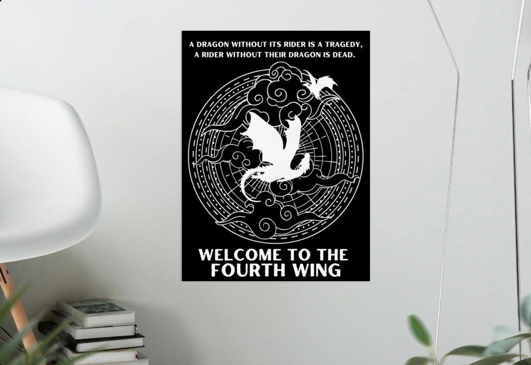 DIGITAL Welcome to the Fourth Wing Print| Home Decor | Poster ...