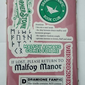 Dramione Kindle Mini Sticker Pack | AO3 Fanfiction | Planner | Bullet ...
