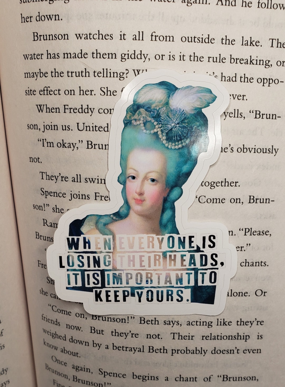 Blue Marie Sticker| Custom Handmade Die Cut Sticker, Reader, Romance ...