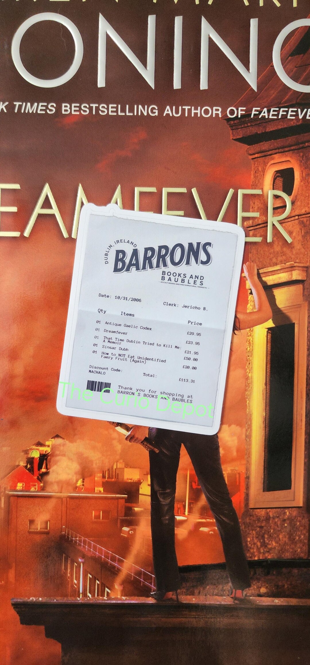 Barrons Books and Baubles Receipt Sticker- the Fever Series by Karen ...