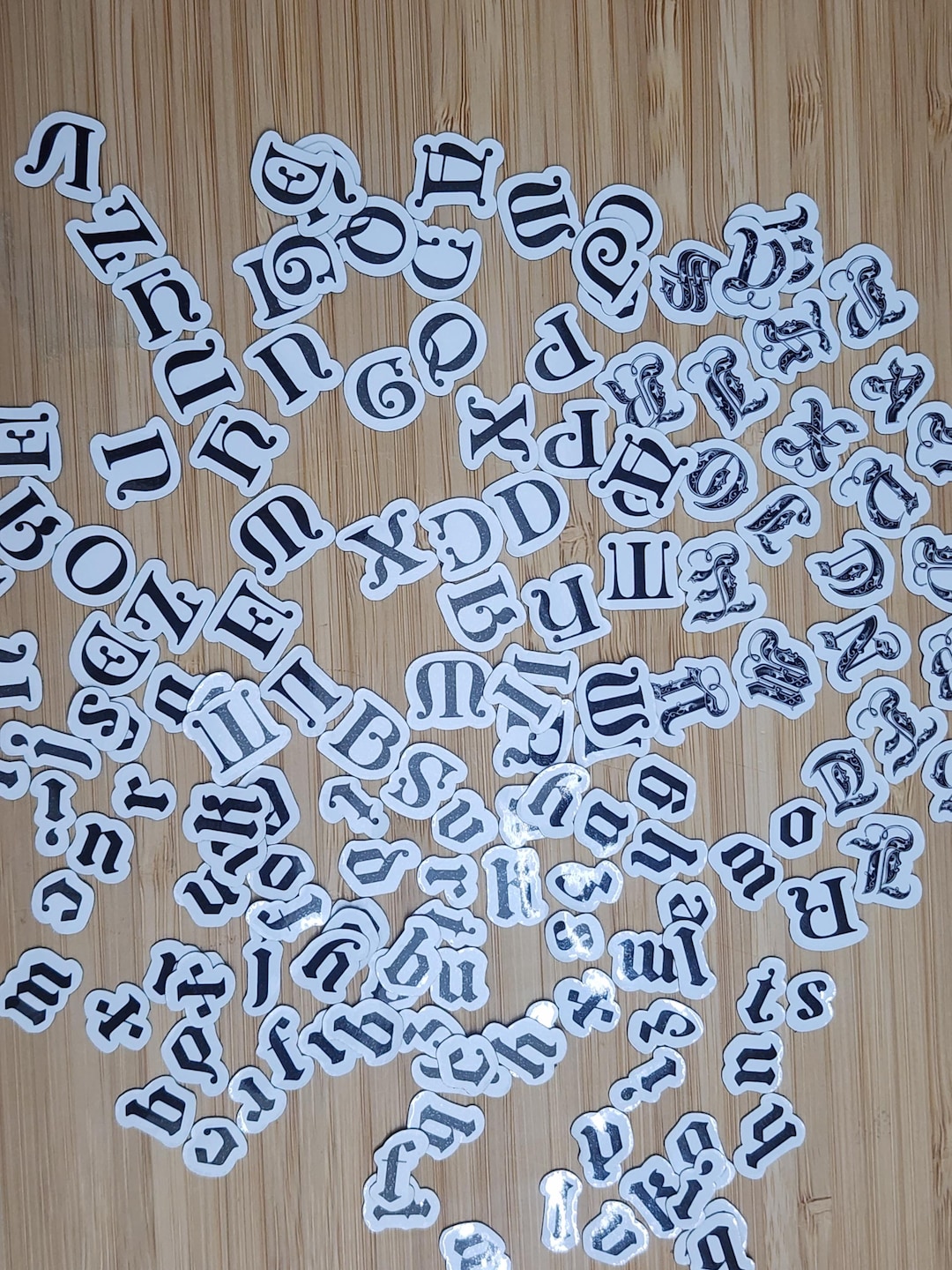 MAGNET Mini Gothic Black Alphabet Magnetic Letters | ABC Literature ...