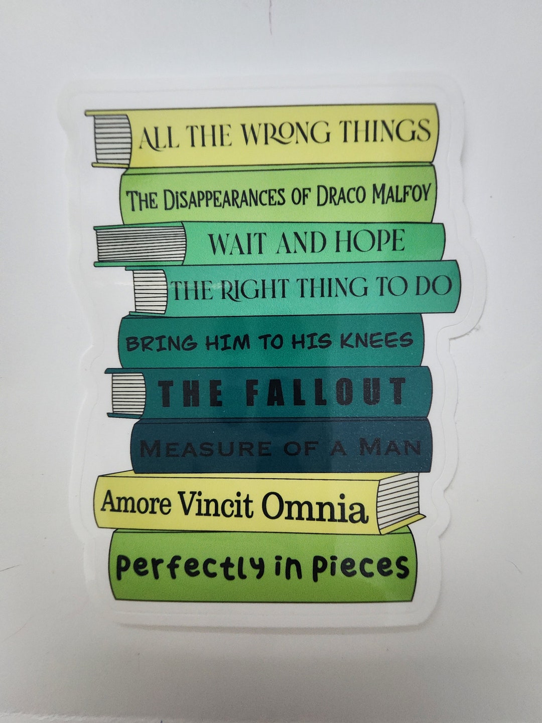 Dramione Book Stack V2 Sticker | Potter | AO3 Fanfiction| Kindle ...