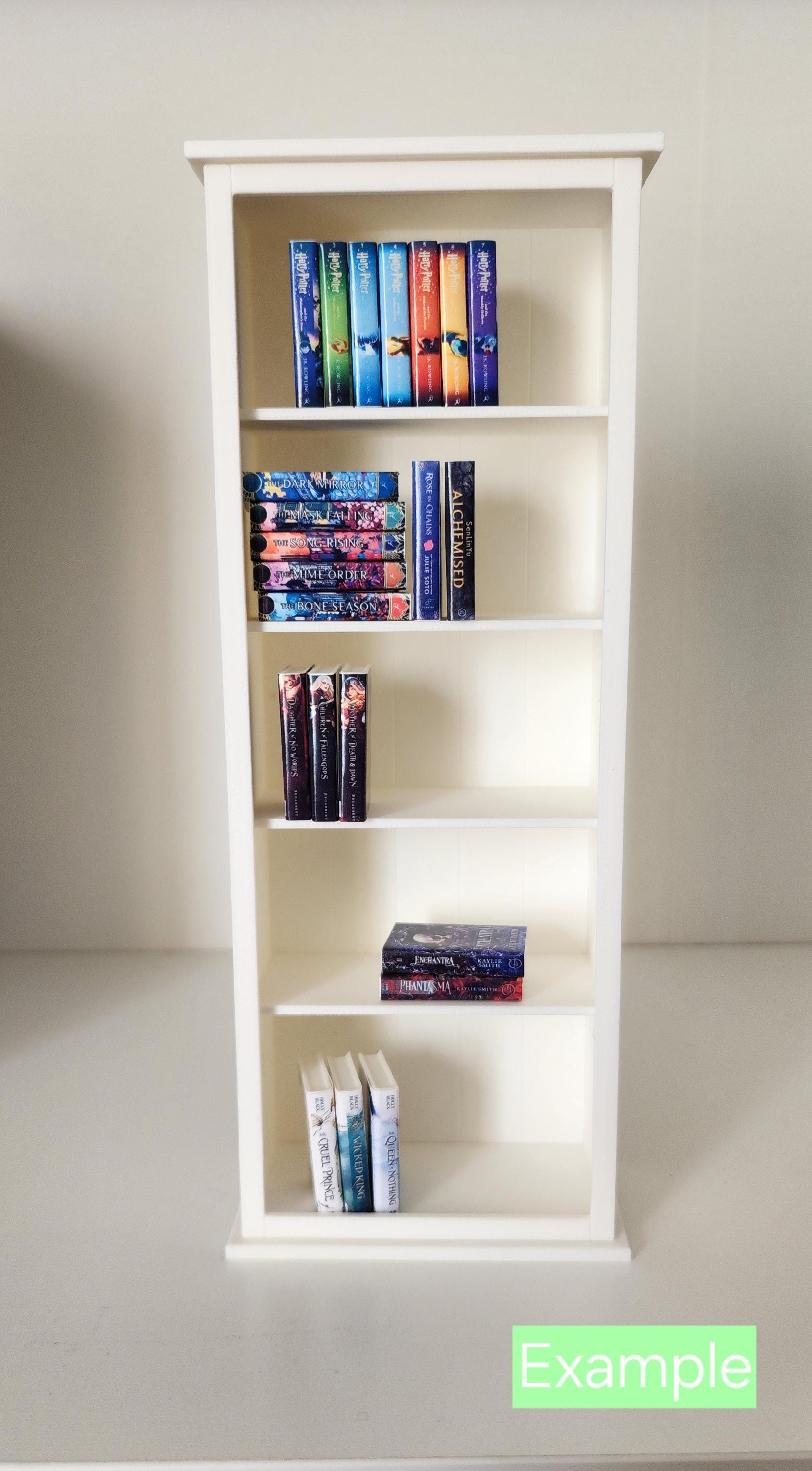 Miniature 5-tier Bookshelf | Reading Tracker Shelf Bookish Decor | E ...