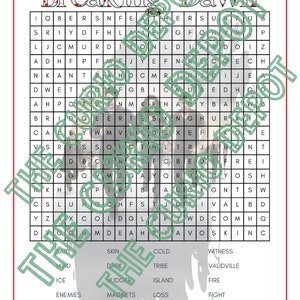 4 Printable Twilight Word Search Plus Answer Key | Vampire Shifter ...