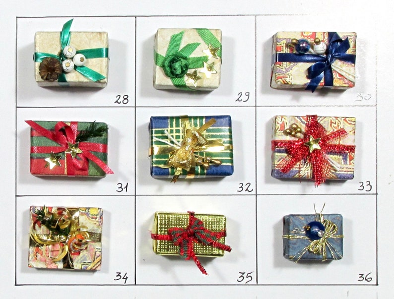 Miniature Christmas Packages 1/12 Scale. | Etsy