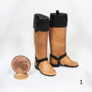 Miniature Riding Boots, Leather, 1/12 Scale - Etsy