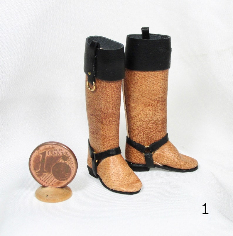 Miniature Riding Boots Leather 1/12 Scale - Etsy