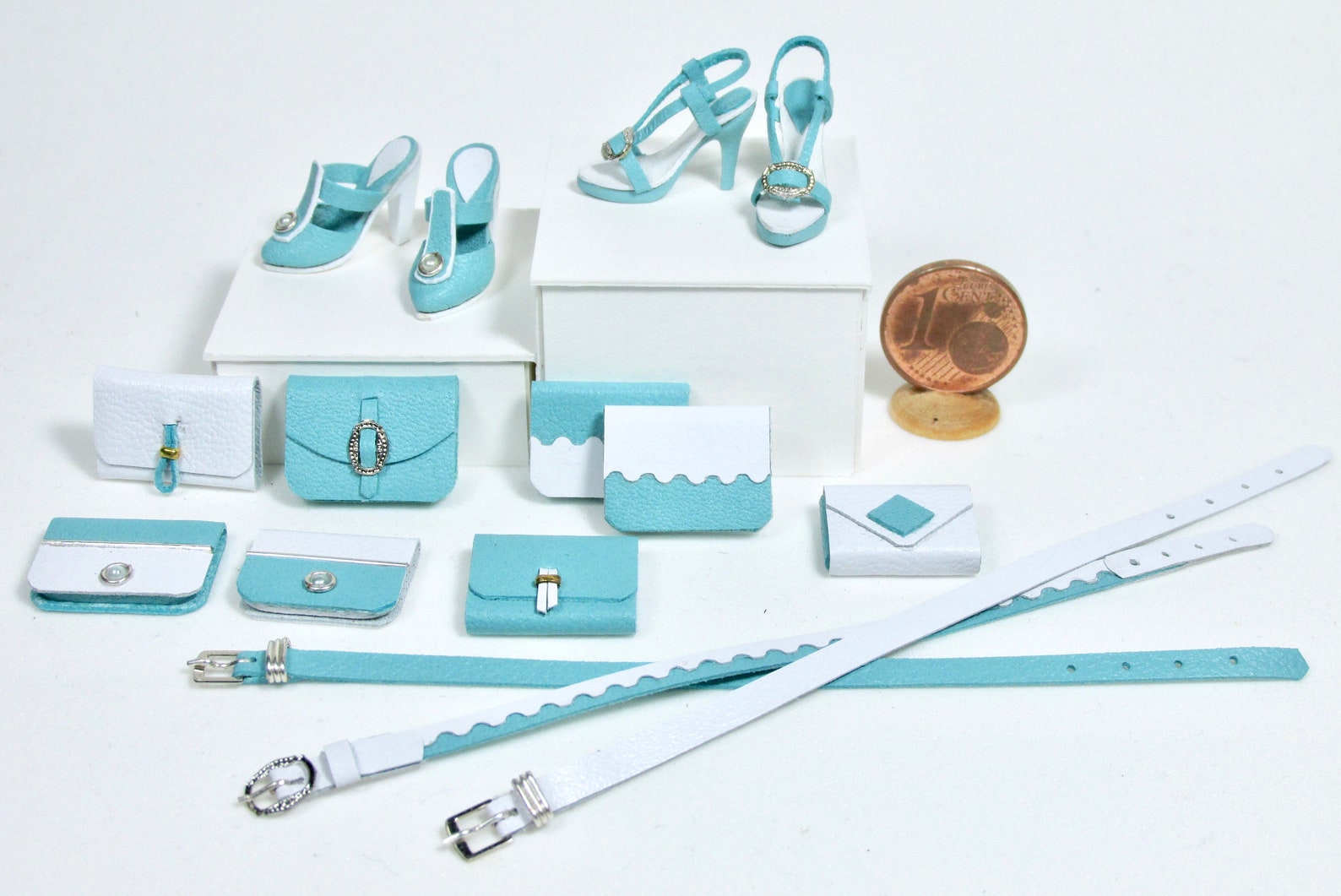 Miniature Leather Accessories 1/12 Scale - Etsy