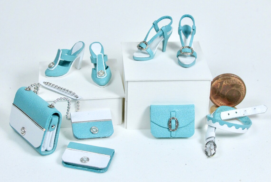 Miniature Leather Accessories 1/12 Scale - Etsy