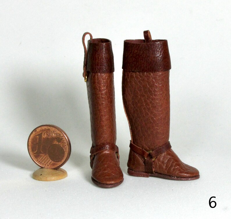 Miniature Riding Boots Leather 1/12 Scale - Etsy