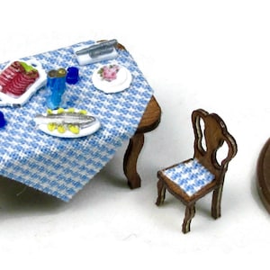Accurate and Realistic Micro Table With Two Chairs, 1/144 Scale - Etsy