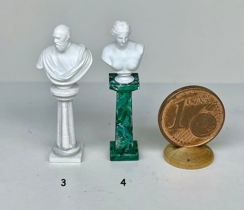 Classical Bust on Pedestal, Scale 1/48 - Etsy