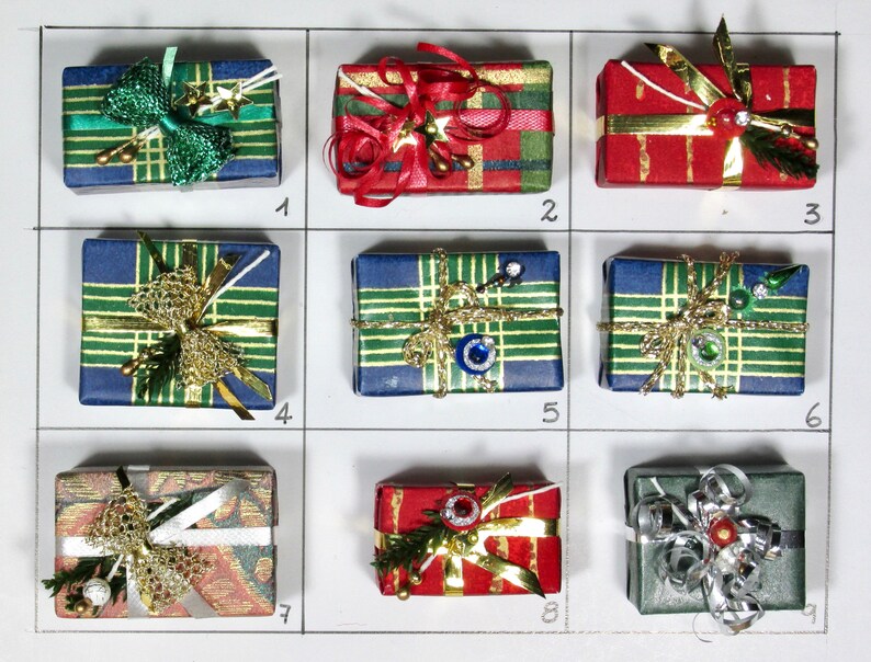 Miniature Christmas Packages 1/12 Scale. - Etsy