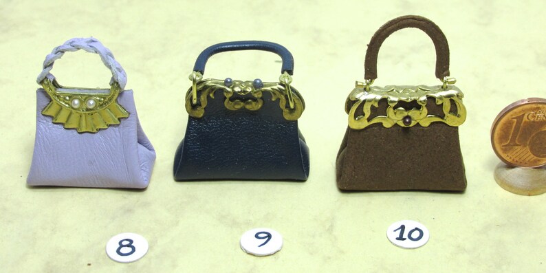 Miniature vintage handbags 1/12 scale | Etsy