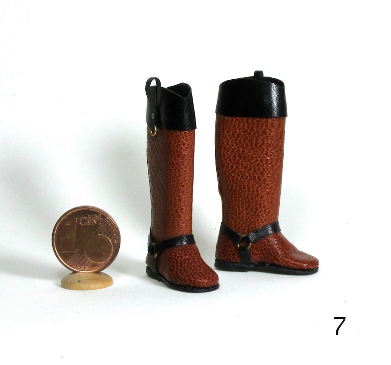 Miniature Riding Boots Leather 1/12 Scale - Etsy