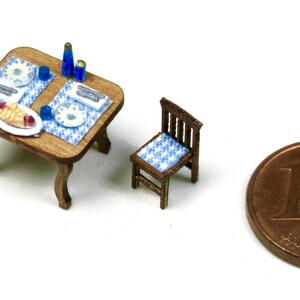 Accurate and Realistic Micro Table With Two Chairs, 1/144 Scale - Etsy