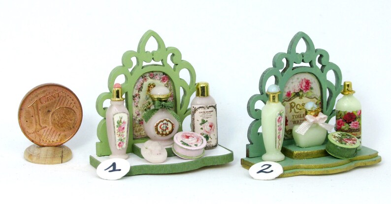 Precious Miniature Display With Perfume Bottles and Soap - Etsy