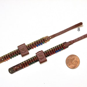 Miniature Cartridge Belt, Leather and Brass, Scale 1/12 - Etsy