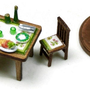 Accurate and Realistic Micro Table With Two Chairs, 1/144 Scale - Etsy