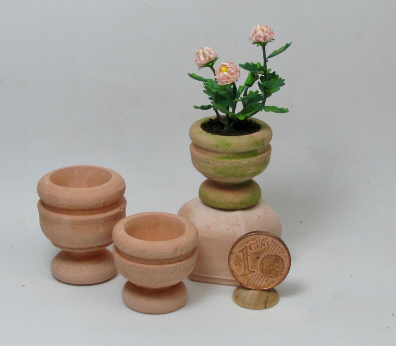 Miniature Clay Vases, Exclusive Model, Various Sizes, 1/12 Scale - Etsy