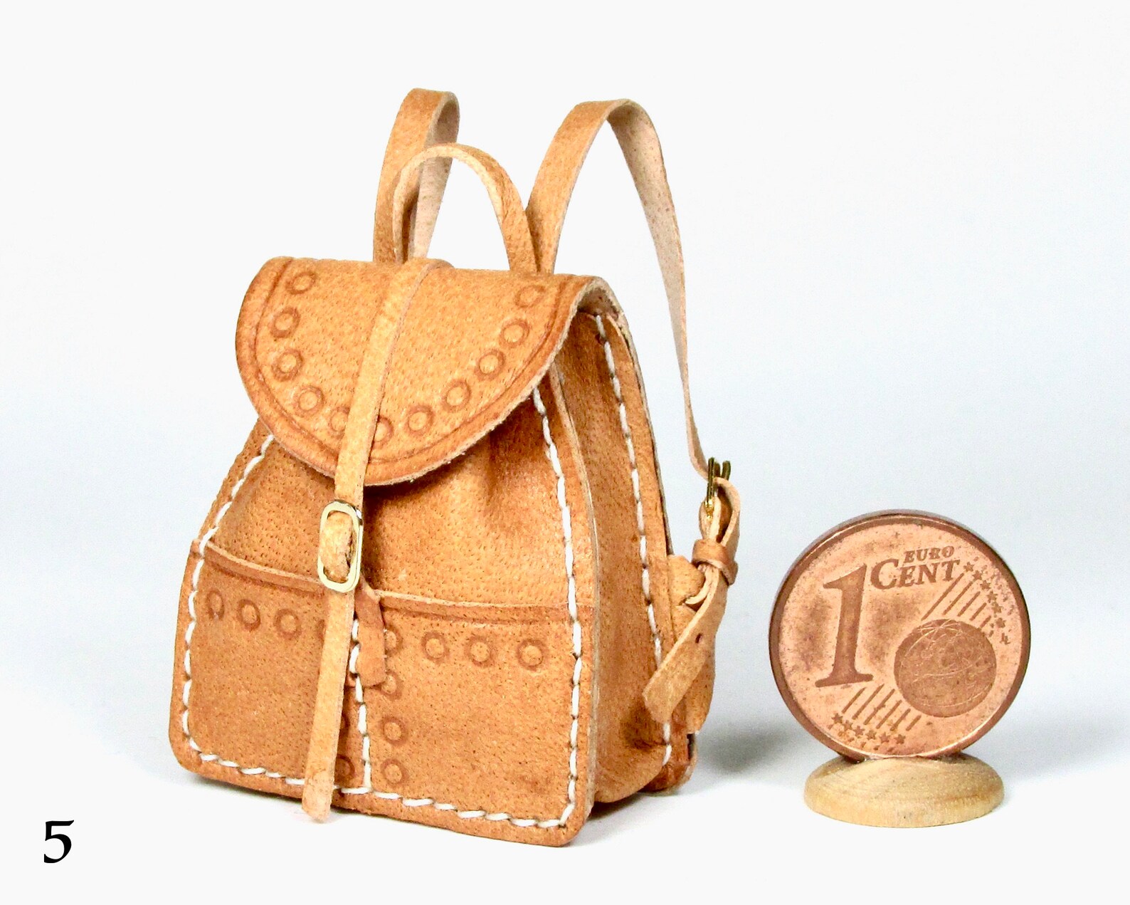 Miniature Leather Backpack, 1/12 Scale - Etsy