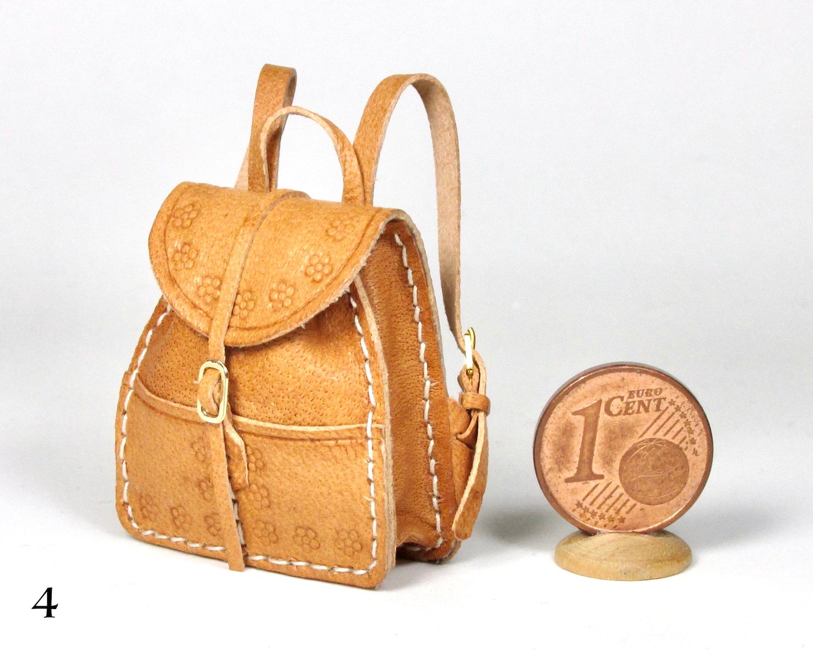 Miniature Leather Backpack, 1/12 Scale - Etsy