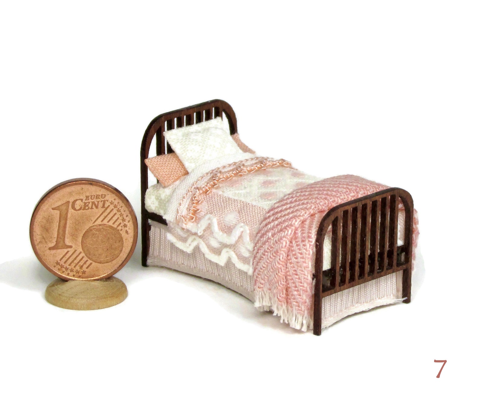 Miniature Beautiful Dressed Beds 1/48 Scale - Etsy