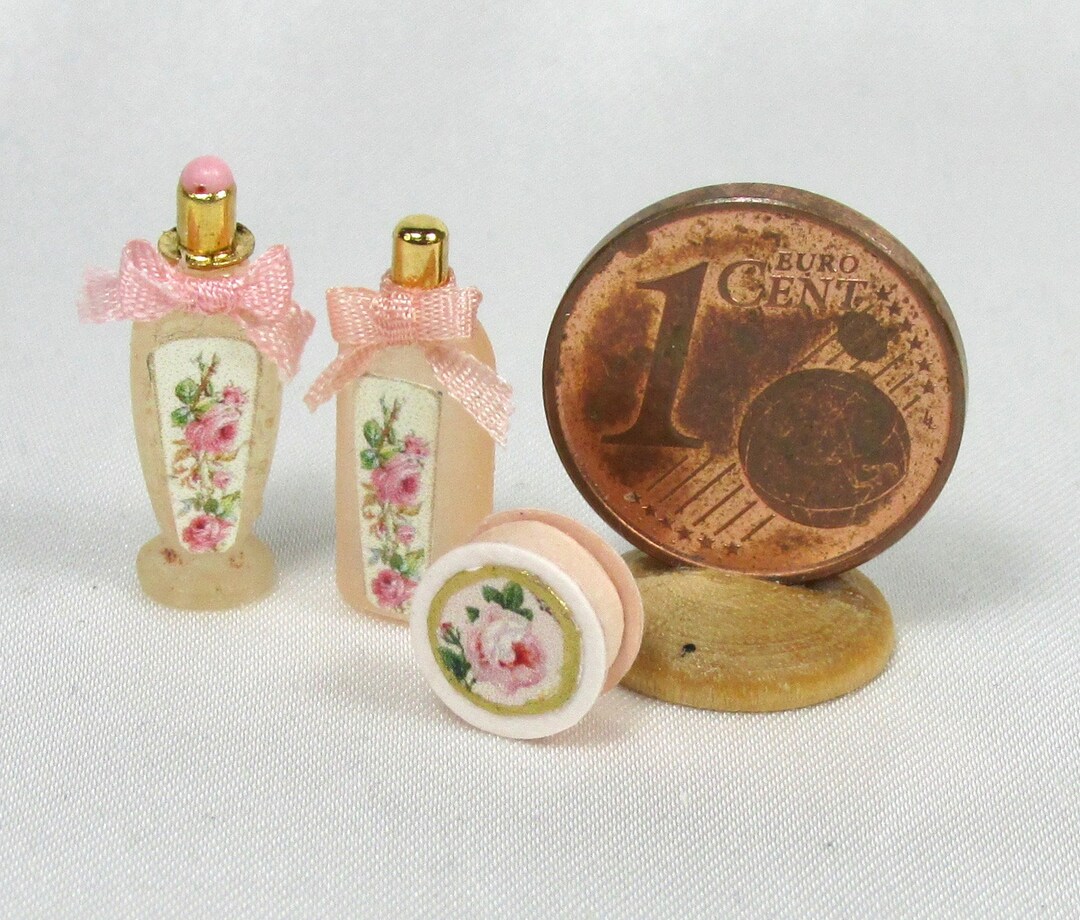 Set 2 Miniature Bottles of Perfume and Soap Box, 1/12 Scale - Etsy