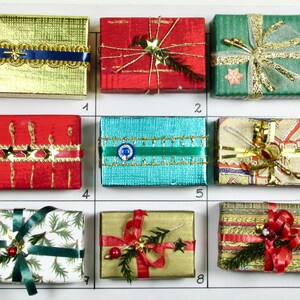 Miniature Christmas Packages, 1/12 Scale. - Etsy