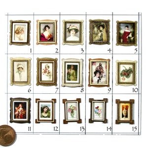 Miniature Framed Pictures, Various Subjects and Models, 1/48 Scale - Etsy
