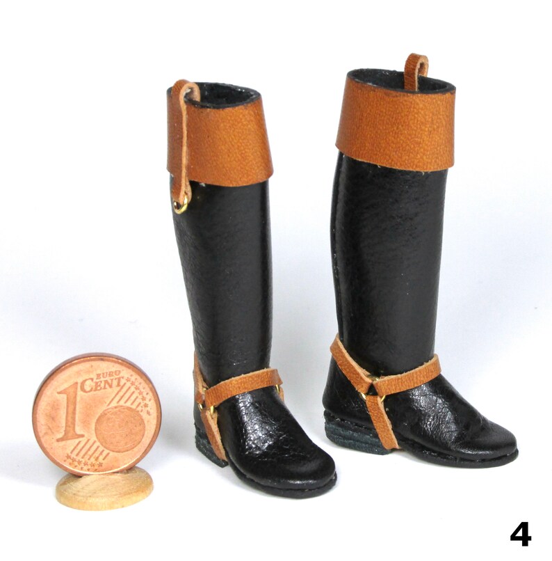 Miniature Riding Boots Leather 1/12 Scale - Etsy