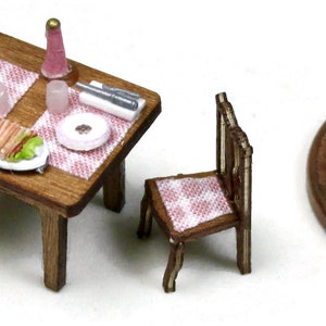 Accurate and Realistic Micro Table With Two Chairs, 1/144 Scale - Etsy