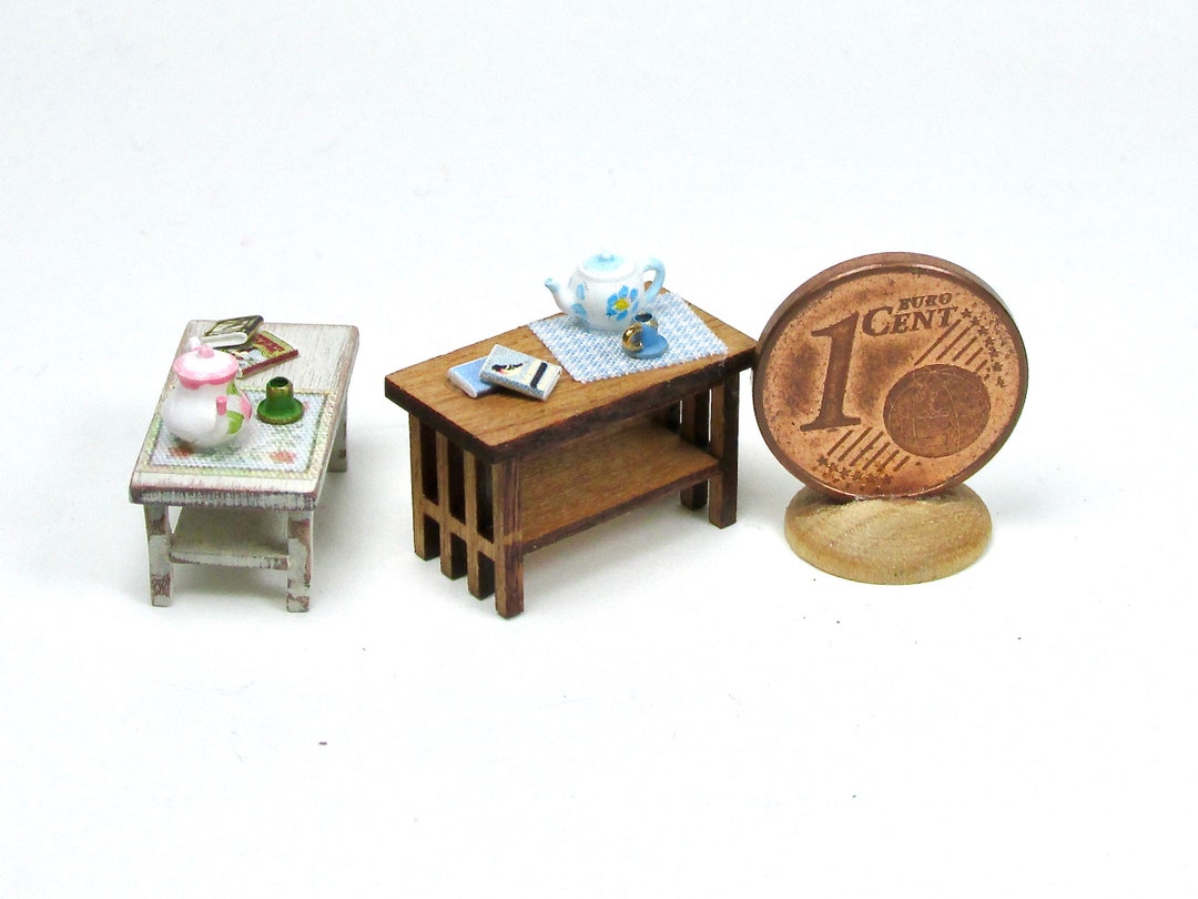 Miniature Coffee Table, 1/48 Scale - Etsy