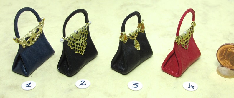 Miniature vintage handbags 1/12 scale | Etsy