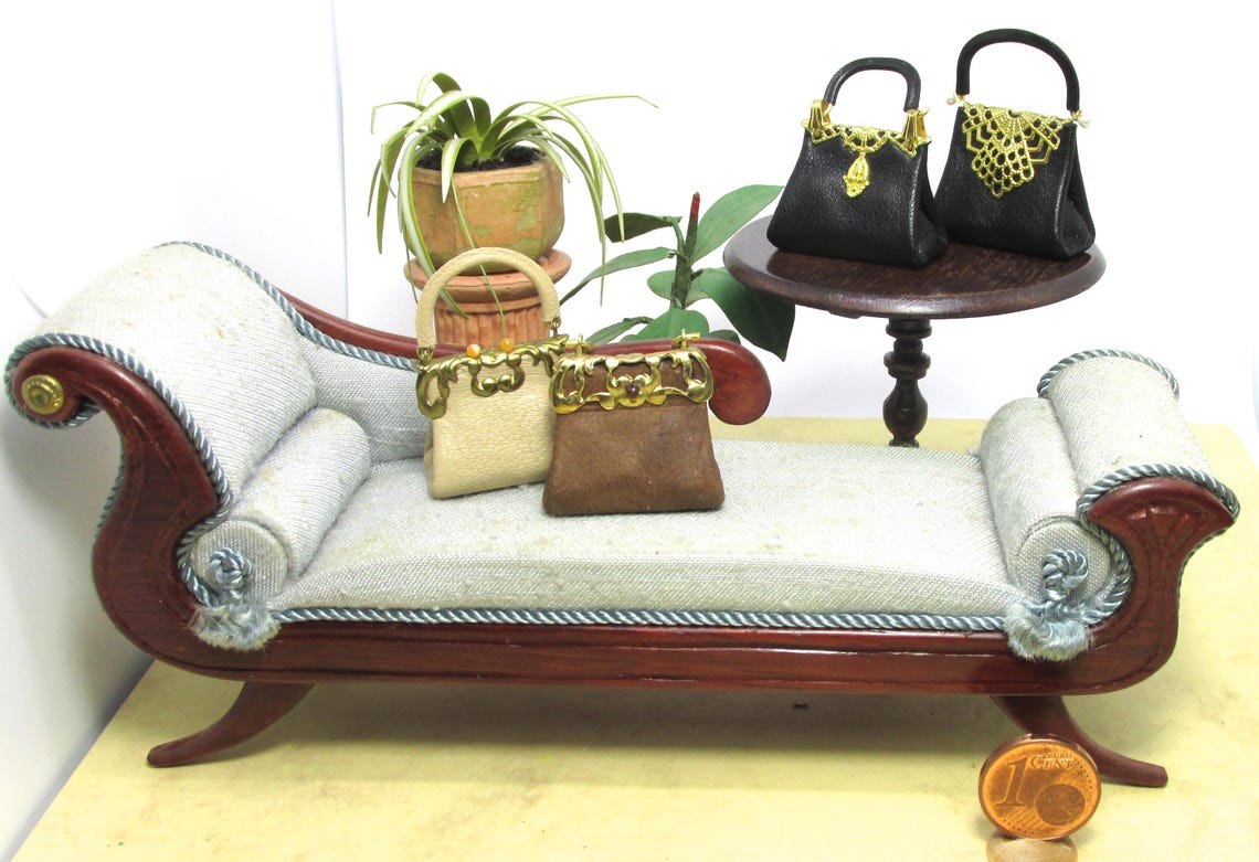 Miniature Vintage Handbags, 1/12 Scale - Etsy