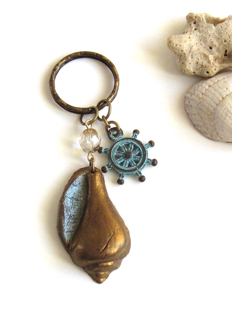 Ocean Keychain Ocean Keyring Ocean Gifts Ocean Accessories - Etsy