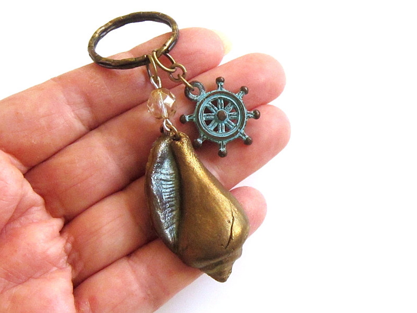 Ocean Keychain Ocean Keyring Ocean Gifts Ocean Accessories - Etsy