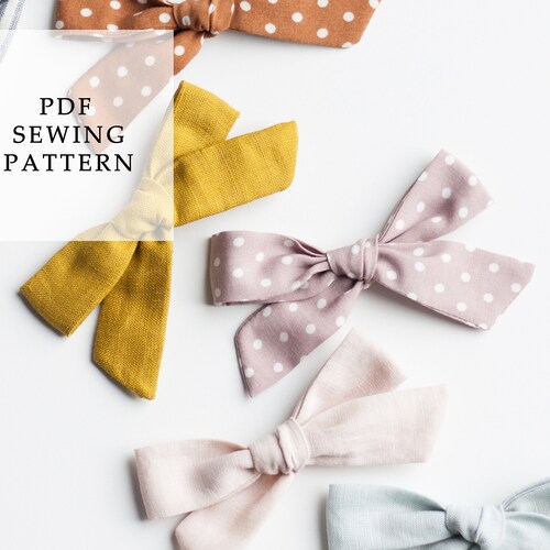 Sailor Hair Bow PDF Pattern - Etsy