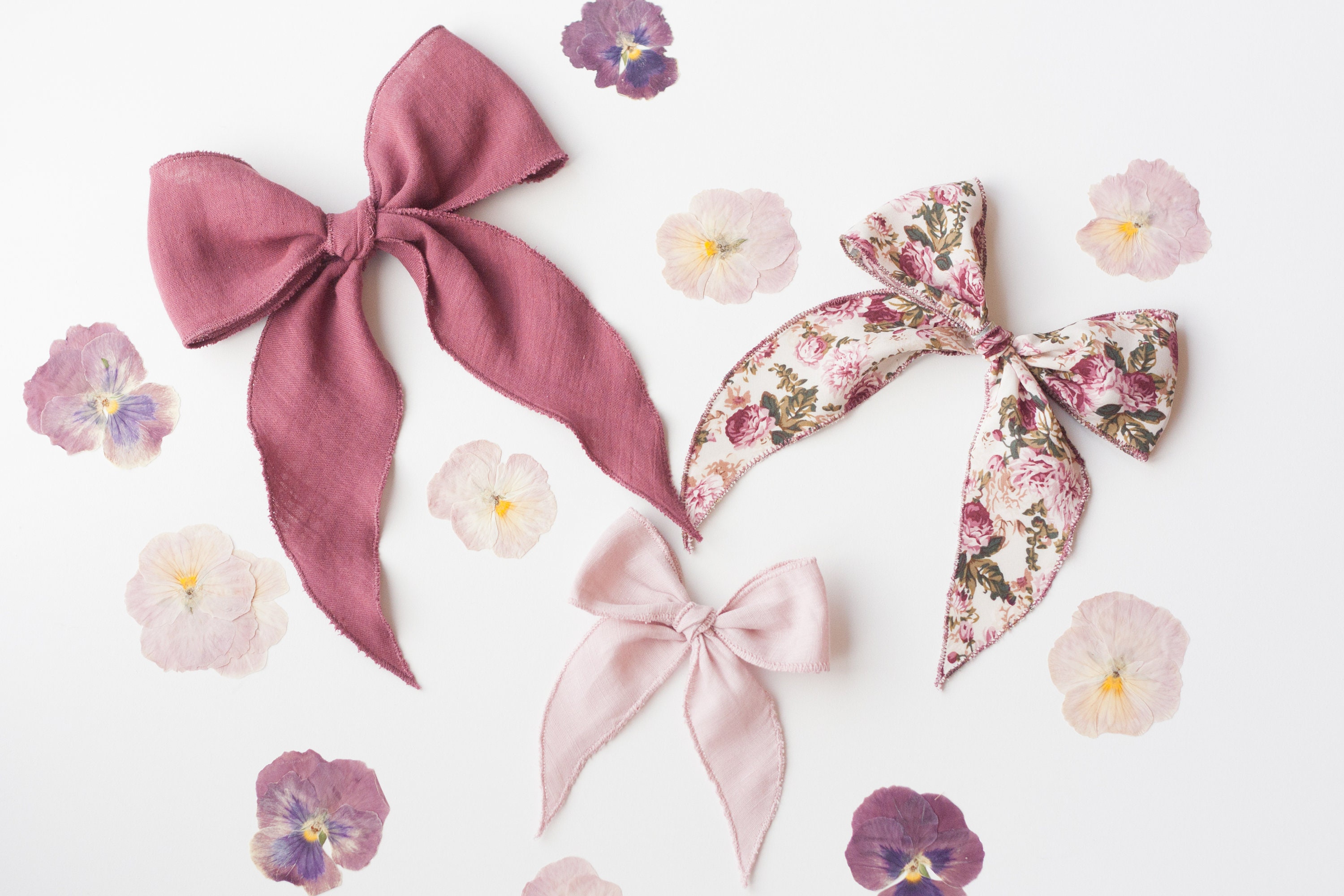 Hemmed Bow Sewing Pattern PDF Fable Bow Pattern Diy Bow - Etsy Israel