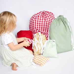 Drawstring Bag Sewing Pattern: 7 Sizes, Backpack, Santa Sack (PDF ...