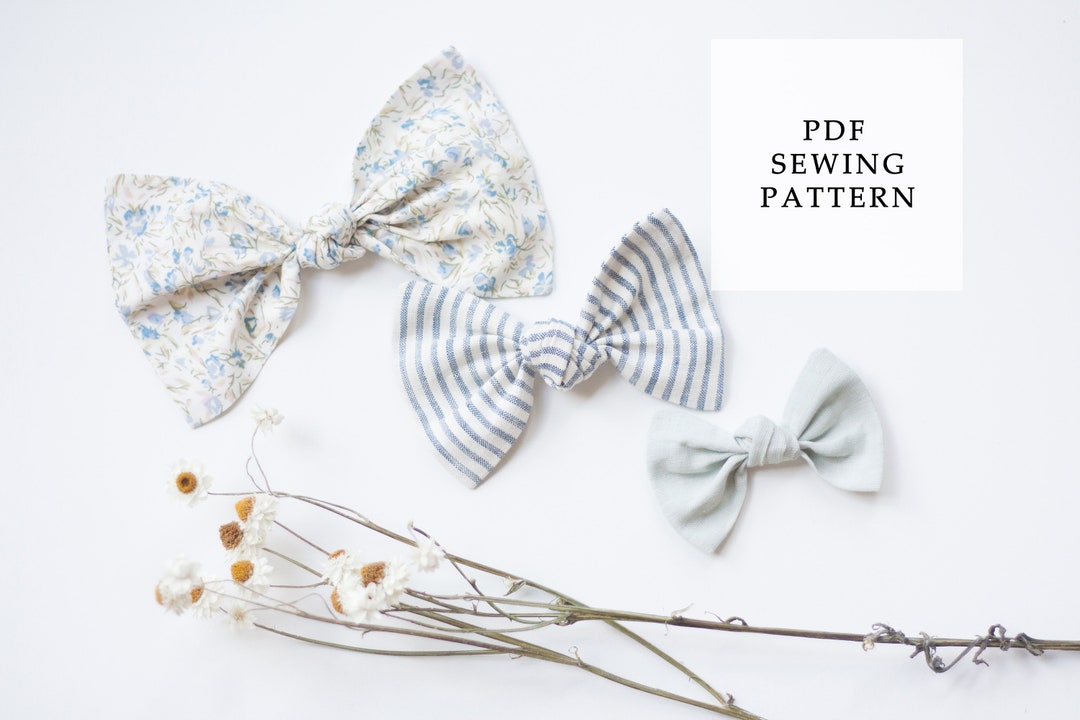 Bella Hair Bow Pattern- PDF Baby Bow Pattern, Bow Sewing Pattern ...