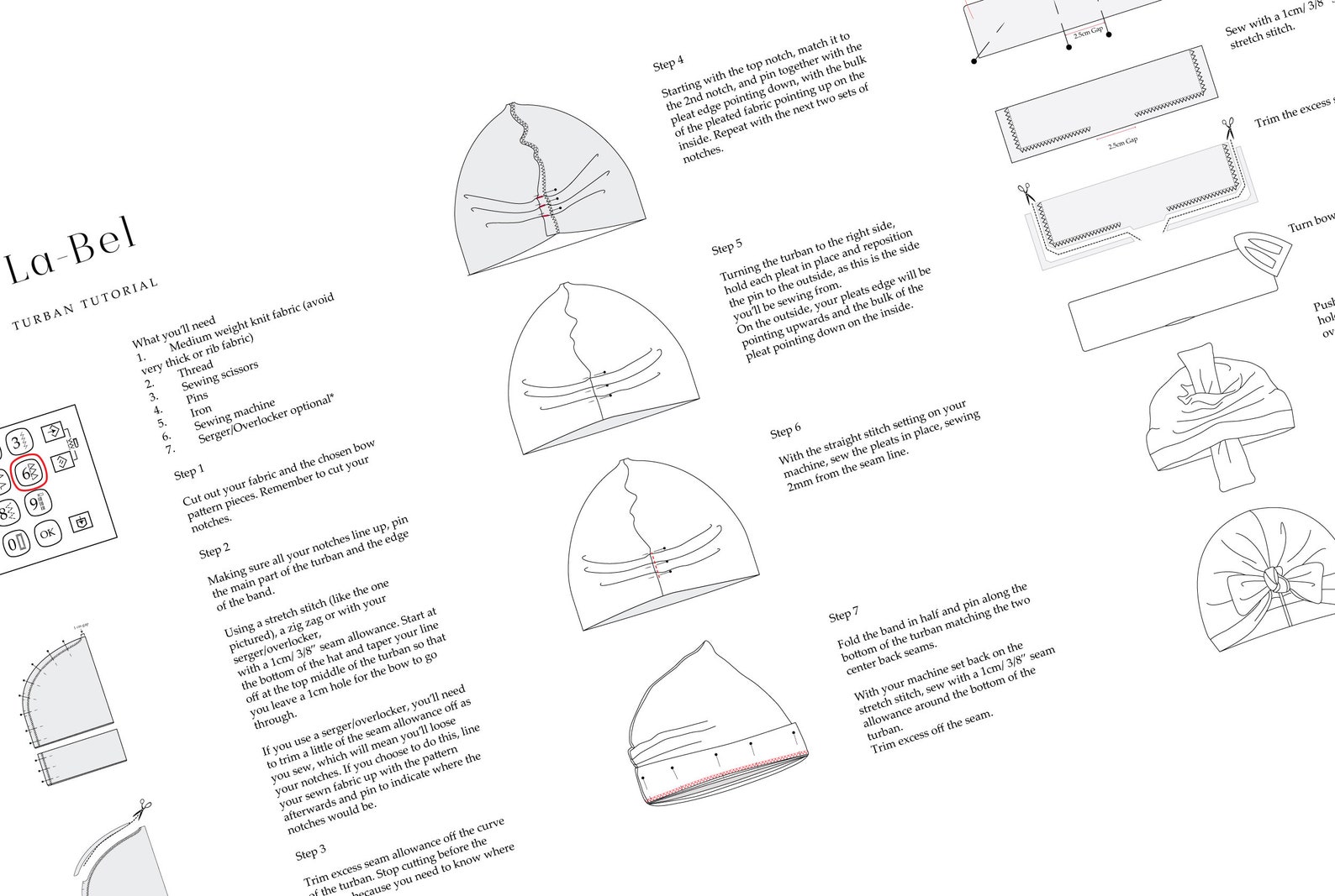 Baby Turban Pattern 6 Styles Turban PDF Pattern Turban - Etsy