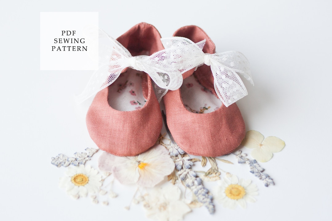 Mary Jane Baby Shoes Sewing Pattern- PDF Baby Shoe Pattern, Baby Bootie ...