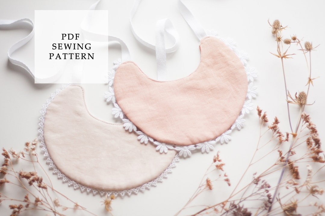 Dribble Bib Sewing Pattern 3 Sizes Pdf, Baby Bib Pattern, Easy Sewing ...